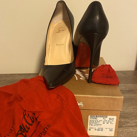 Christian Louboutin | Shoes | Authentic Christian Louboutin Black So ...